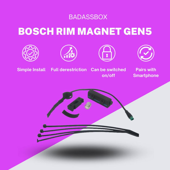 BadassBox 5 Tuning Kit for Bosch Rim Magnet eBikes - Gen5 CX – EBIKE TUNER